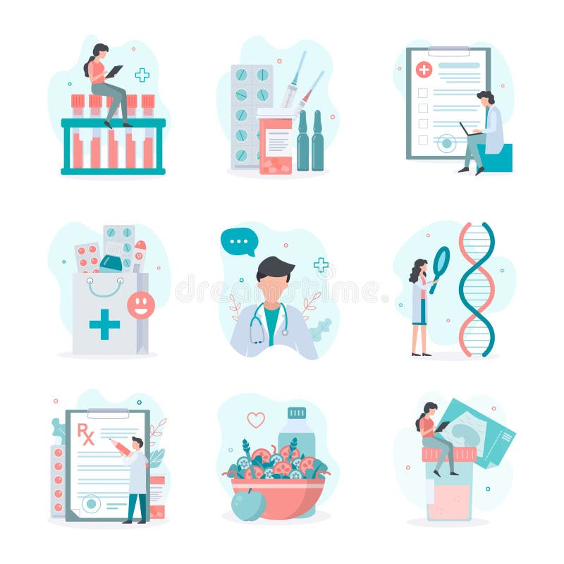 Flat Medical Illustrations Stock Illustrations – 8,696 Flat Medical ...