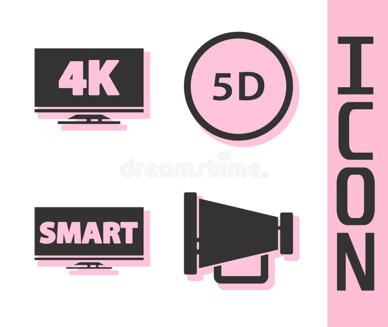 Set Megaphone, Screen Tv with 4k, Screen Tv with Smart Video and 5d ...