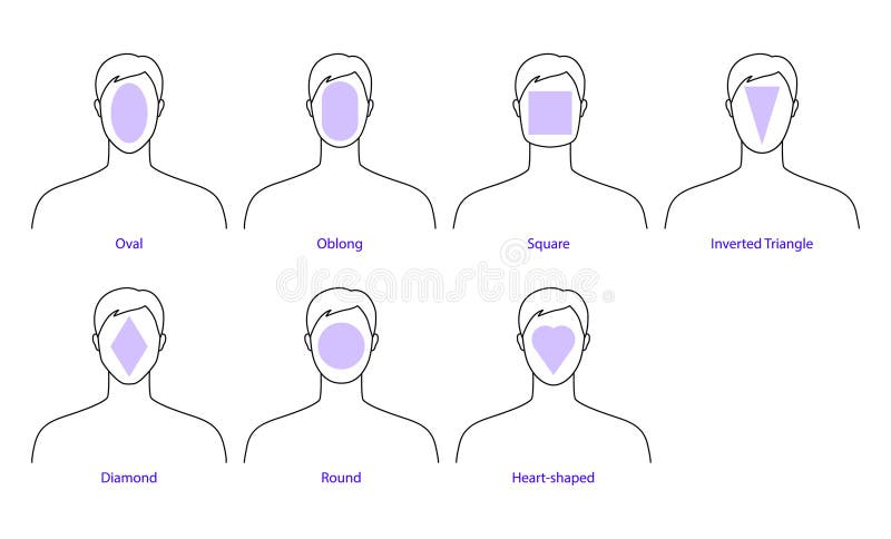 Oblong Face Shape Stock Illustrations – 112 Oblong Face Shape Stock ...