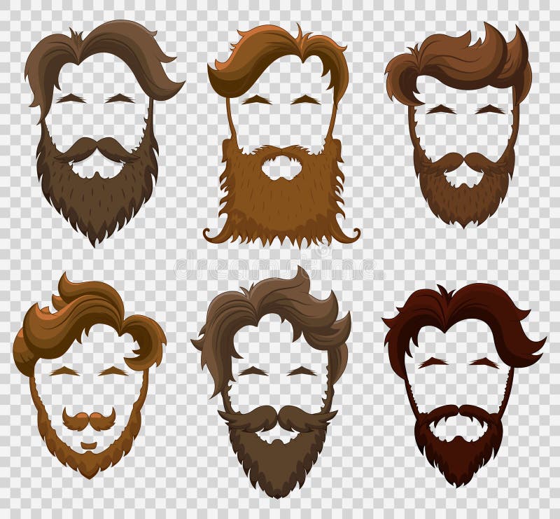Collection Men's Beards Vector Stock Illustrations – 20 Collection Men ...