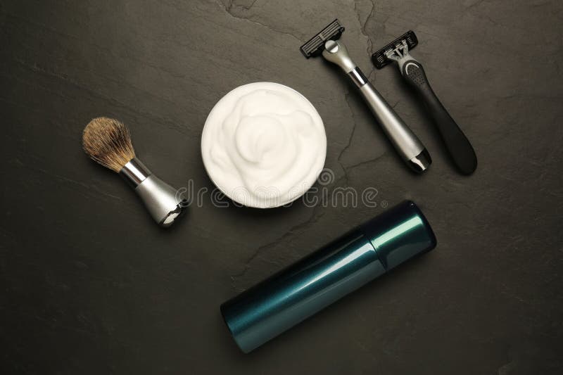 Shaving Tools , Foam, Shaver. Safety Razor. Stock Image - Image of ...