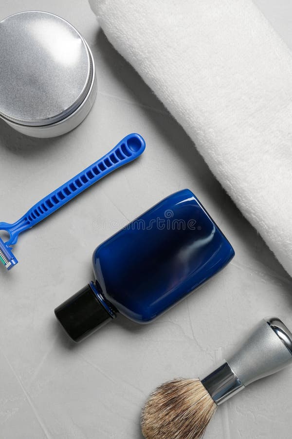 Shaving Tools , Foam, Shaver. Safety Razor. Stock Photo - Image of male ...