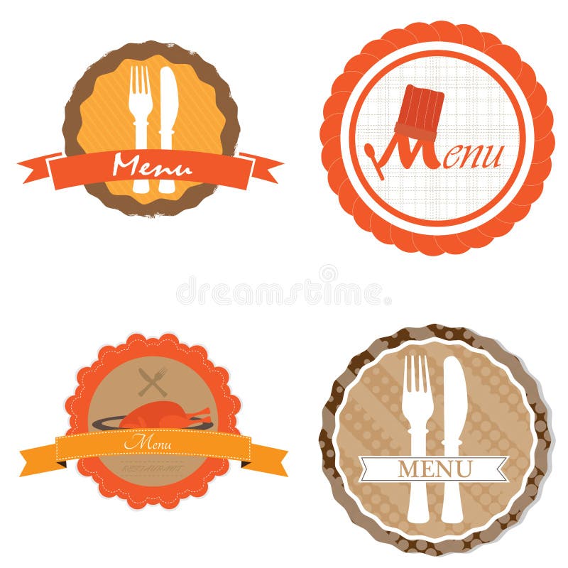 Set of Menu designs stock vector. Illustration of generated - 76916562
