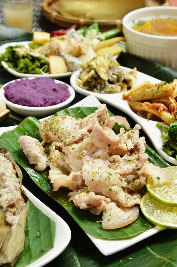 Taiwanese Aboriginal Pork Set Menu Stock Image - Image of vegetable ...
