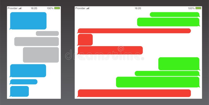 Set of Messenger UI User Interface. Short Message Service Bubbles. Text ... Set of Messenger UI User Interface. Short Message Service Bubbles. Text ...