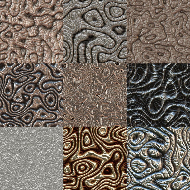 Metal Bumps Seamless Generated Texture Stock Illustration ...