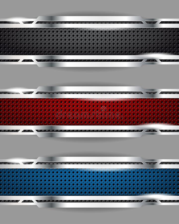 Set of metal frames stock vector. Illustration of technology - 30902950