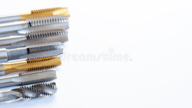 A Set of Metal Marks on a White Background Stock Image - Image of ...