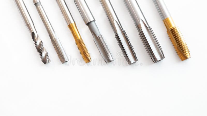 A Set of Metal Marks on a White Background Stock Photo - Image of iron ...