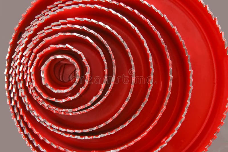 Set of Metal Nozzles for Drilling Stock Photo - Image of pattern ...