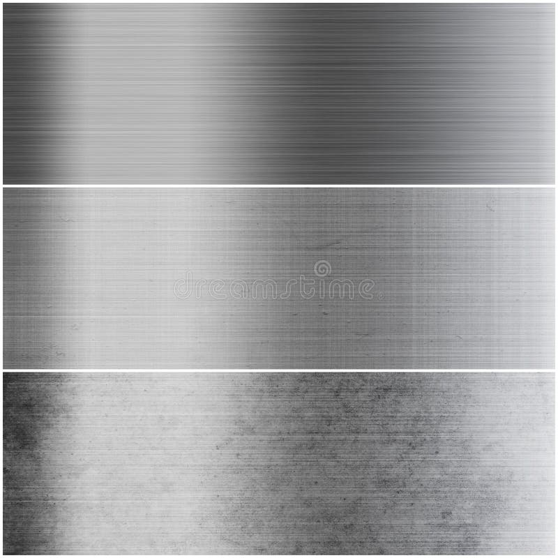 Set of Metal Surface Background Stock Photo - Image of reflective ...