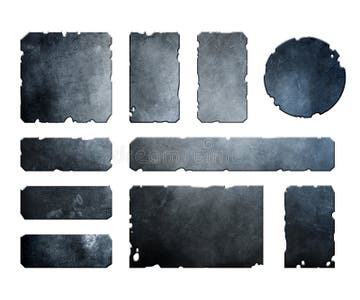 Set of metalic elements stock illustration. Illustration of design ...