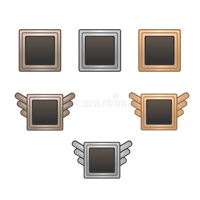 Game portrait frame set stock vector. Illustration of frame - 142999689