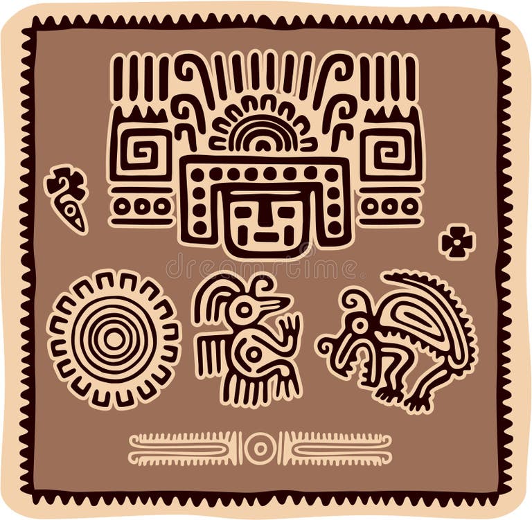 Set of Mexican Design Elements Stock Vector - Illustration of mexico ...