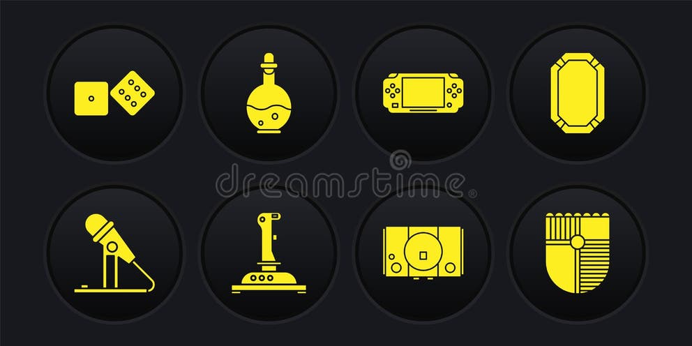 Console Microphone Video Bottle Stock Illustrations – 86 Console ...