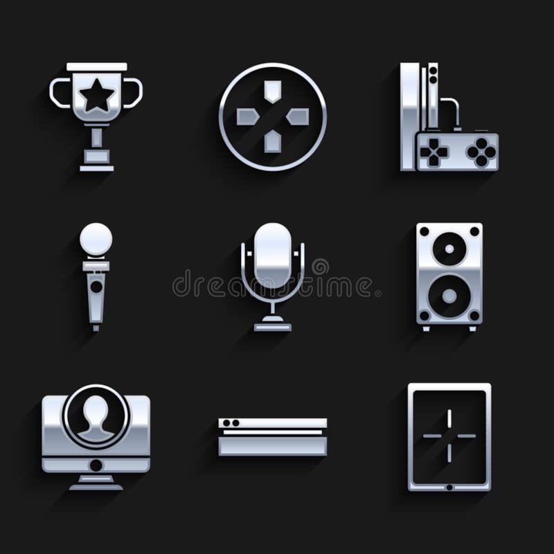 Screen Joystick Icon. Portable Console Gamepad Symbol Stock ...
