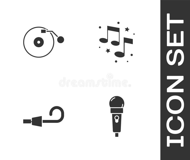 Set Microphone, Vinyl Player with Disk, Birthday Party Horn and Music ...