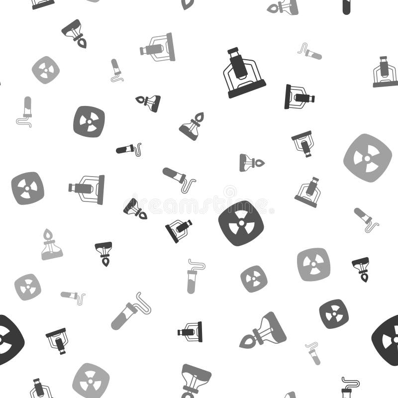 Set Microscope, Alcohol or Spirit Burner, Radioactive and Test Tube on ...