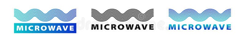 Set microwaves icons stock vector. Illustration of dishes - 195700658