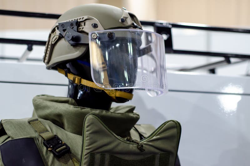 Set of Military Heavy Body Armor Stock Image - Image of army ...