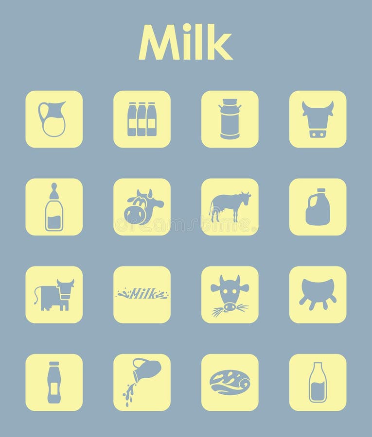 Milk Box Simple Vector Icon. Illustration Symbol Design Template for ...