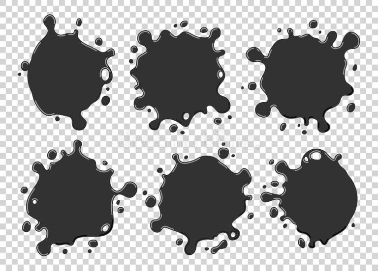 Set Milk Splash and Blot Labels on a Blue Background. Vector ...