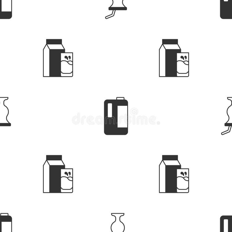 Set Milkshake, in Plastic Bottle and Paper Package for Kefir on ...