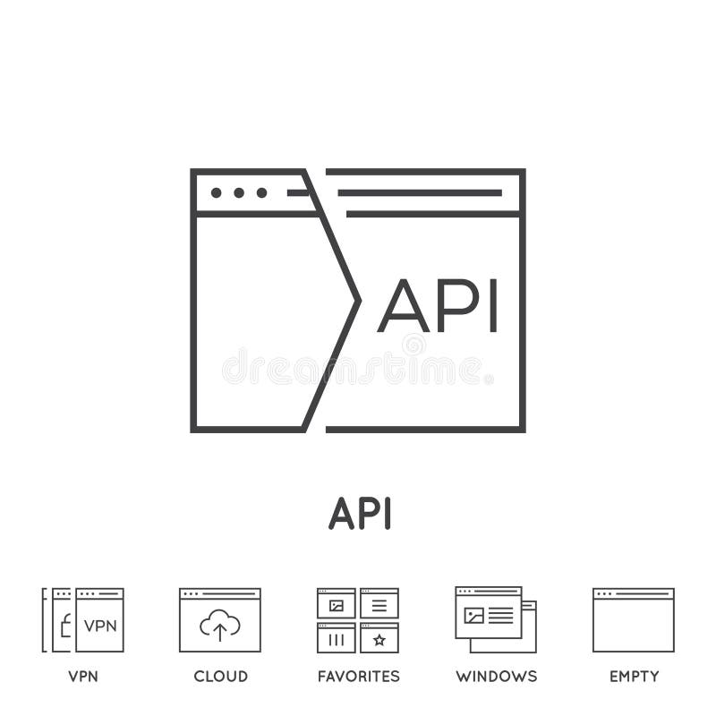 Set Of Minimal Browser Developing App And Coding Vector Line Icons Perfect Pixel Stock Vector 2372