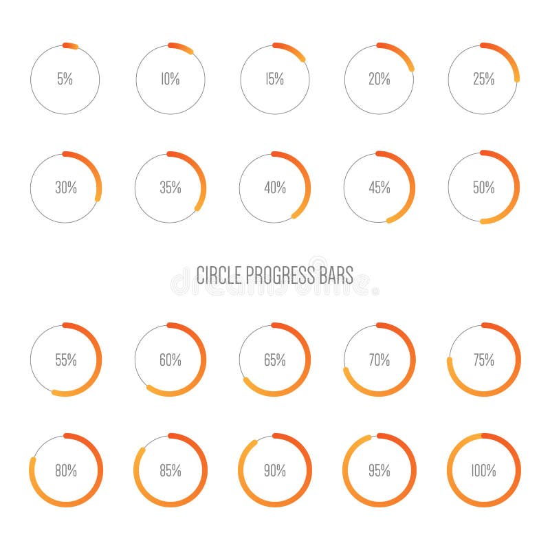 Set of Minimal Futuristic Progress Loading Bars Stock Illustration ... Set of Minimal Futuristic Progress Loading Bars Stock Illustration ...