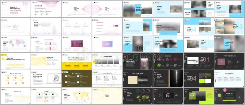 Set of Minimal Presentation Templates. Stock Vector - Illustration of ...