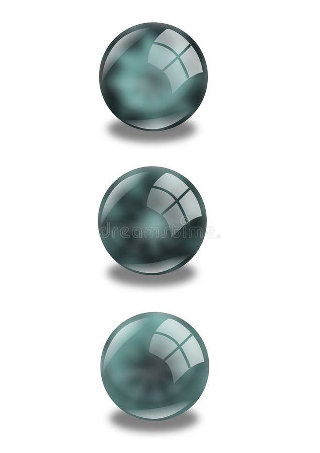 Set of misty crystal ball stock illustration. Illustration of ...