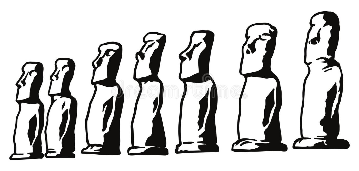 Moai Statues Sketch Stock Illustrations – 95 Moai Statues Sketch Stock ...