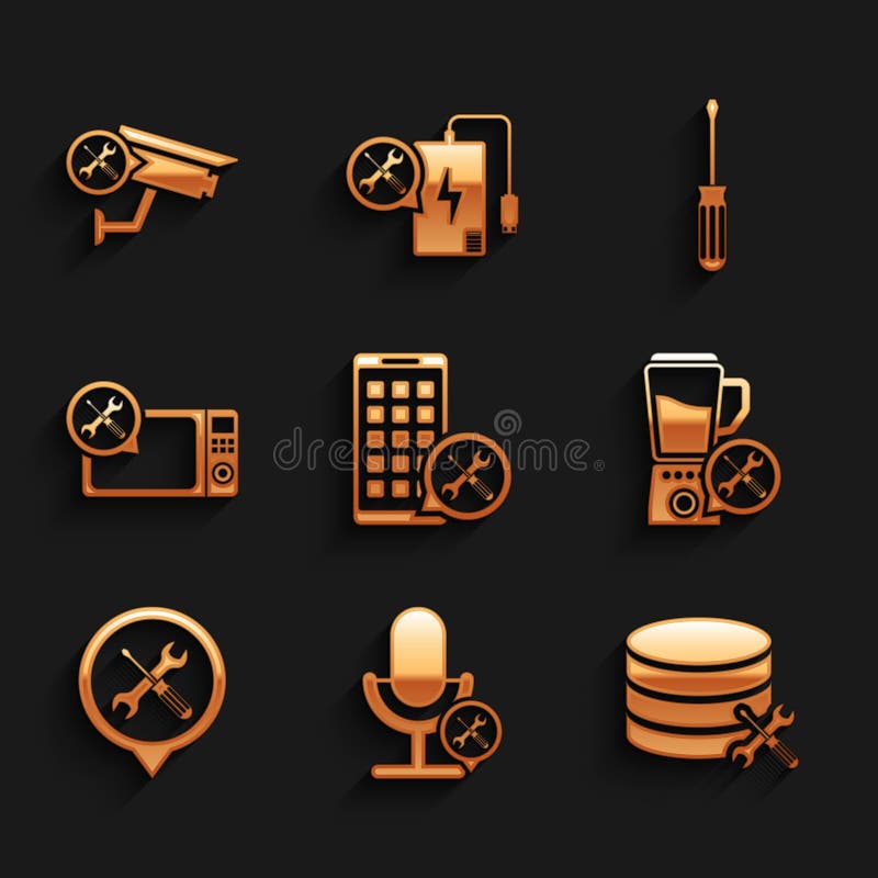 Set Mobile Apps Service, Microphone, Database Server, Blender, Location ... Set Mobile Apps Service, Microphone, Database Server, Blender, Location ...