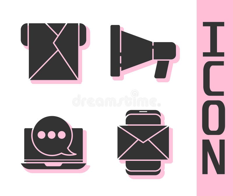 Set Mobile and Envelope, Envelope, Chat Messages Notification on Laptop ...