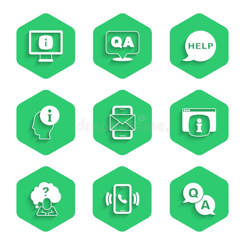 Set Mobile and Envelope, Telephone 24 Hours Support, Question Answer ...