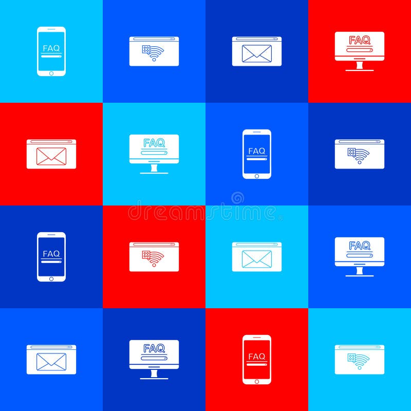 Set Mobile with FAQ Information, No Internet Connection, Mail and E ...