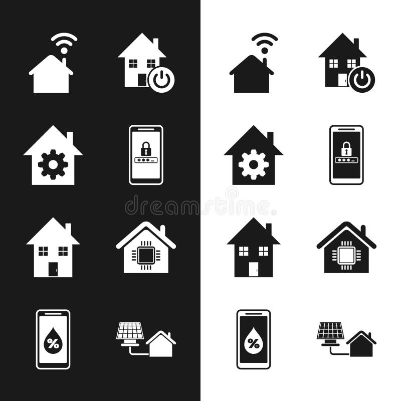 Set Mobile and Password Protection, Smart Home Settings, with Wi-fi ...