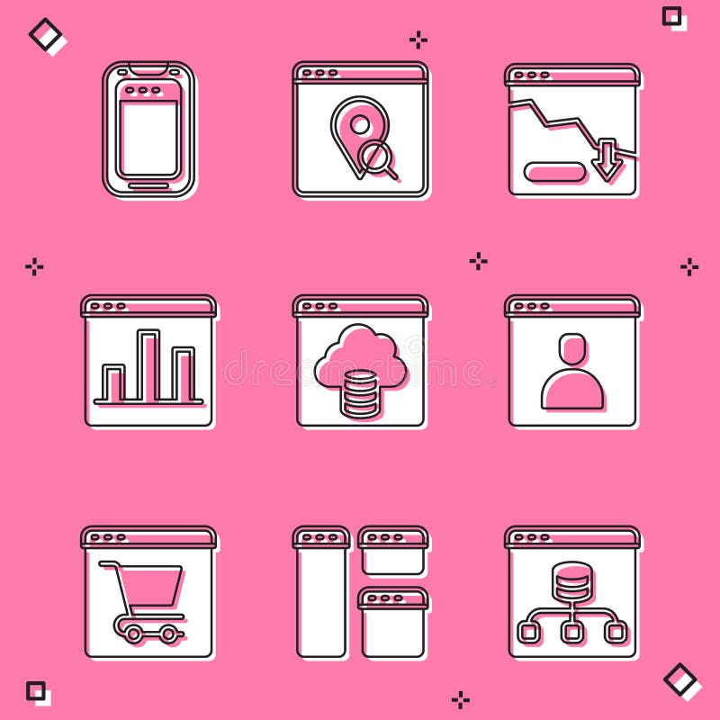 Set Mobile Phone, Infographic of City Map, Financial Growth Decrease, Graph Chart Infographic ...