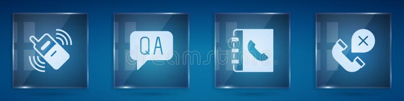 Set Mobile Phone, Question and Answer, Phone Book and Declined or ...