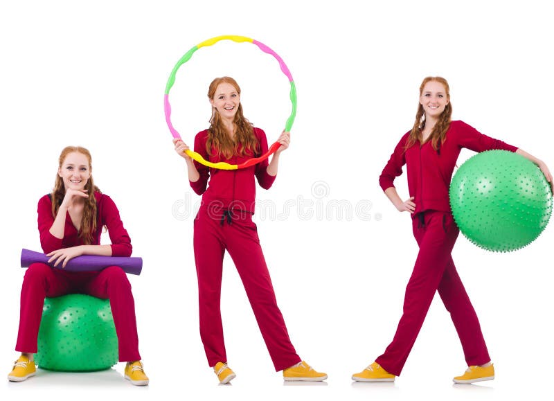 The Set of Model Photos in Health Concept Stock Image - Image of female ...