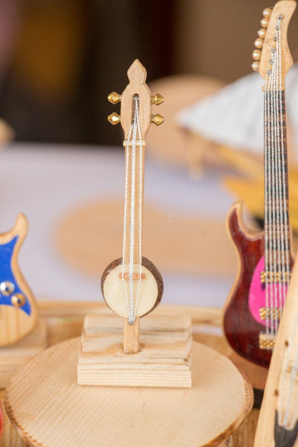 Set of Models of Wooden Musical Instruments Stock Photo - Image of ...