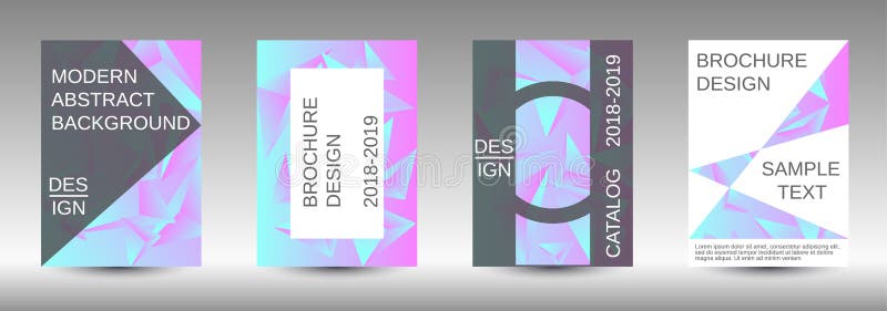 A Set of Modern Abstract Covers. Stock Vector - Illustration of ...