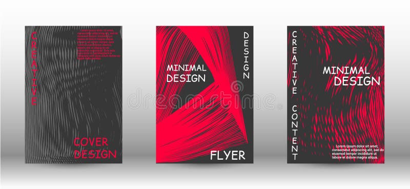A set of modern covers. stock vector. Illustration of creative - 129893705