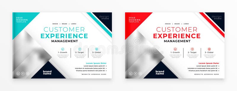 Set of Modern Annual Report Brochure Flyer for Modern Presentation ...