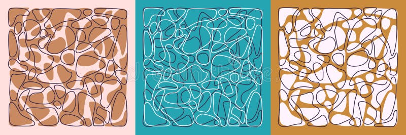 A Set of Modern Backgrounds with Abstract Elements and Dynamic Shapes ...