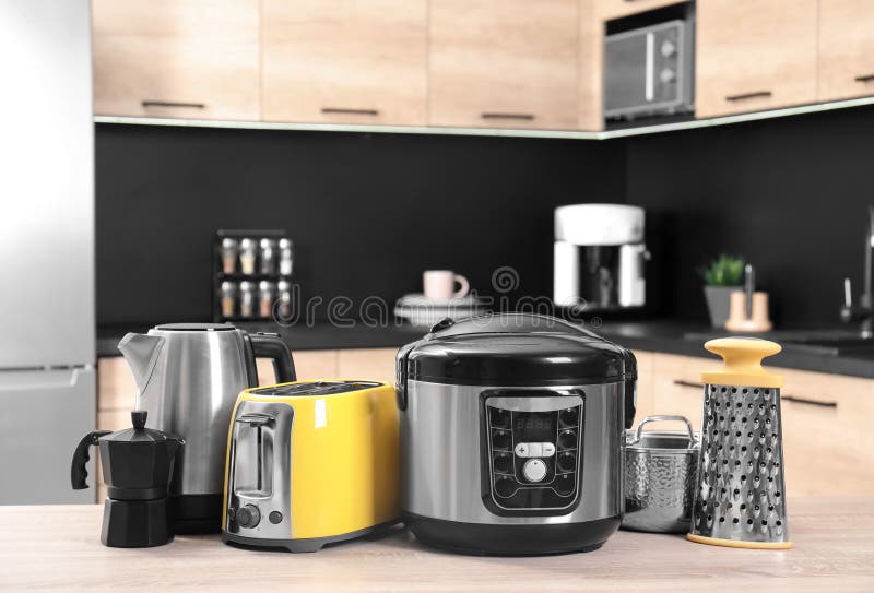 Set with Modern Domestic Appliances Stock Photo - Image of home, house ...