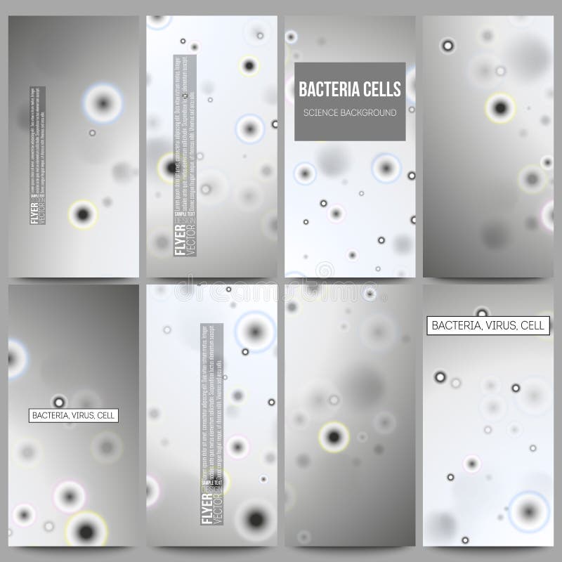Molecular Research, Illustration of Cells in Gray Stock Vector ...