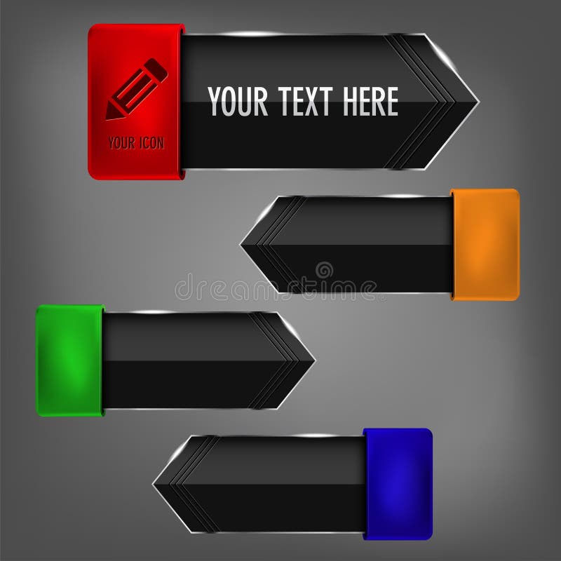 Web navigation templates stock vector. Illustration of button - 7884179