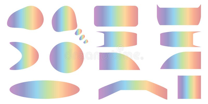 A Set of Modern Graphic Elements. Smooth Dynamic Multi-colored Banner ...