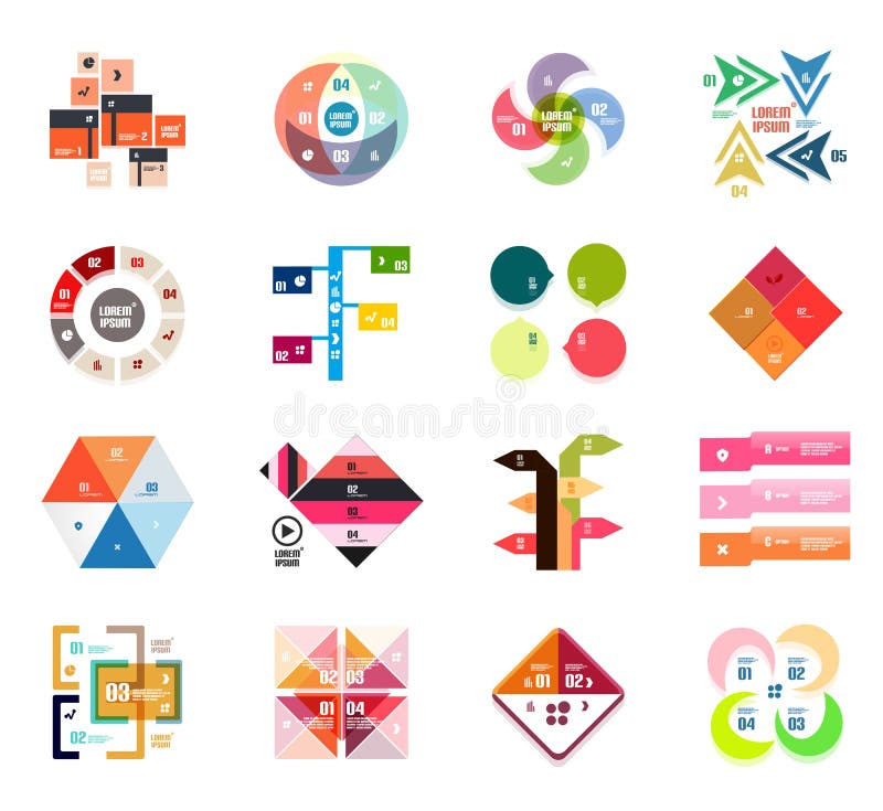 Set of Modern Infographic Design Templates Stock Vector - Illustration ...